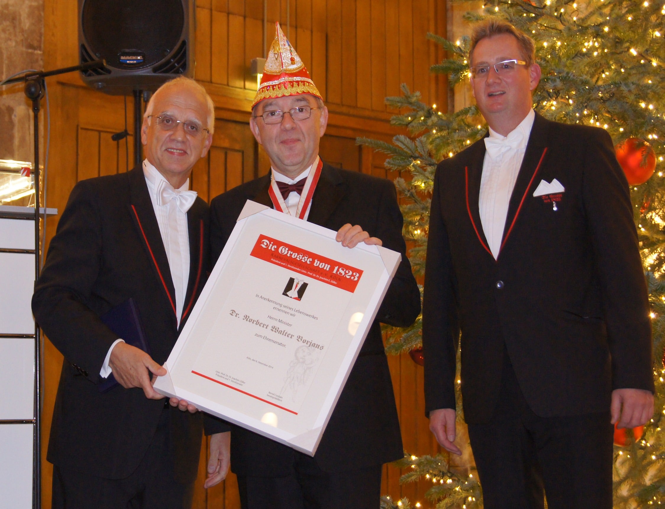 Dr. Norbert Walter-Borjans neuer Ehrensenator bei „Die Grosse von 1823 ...
